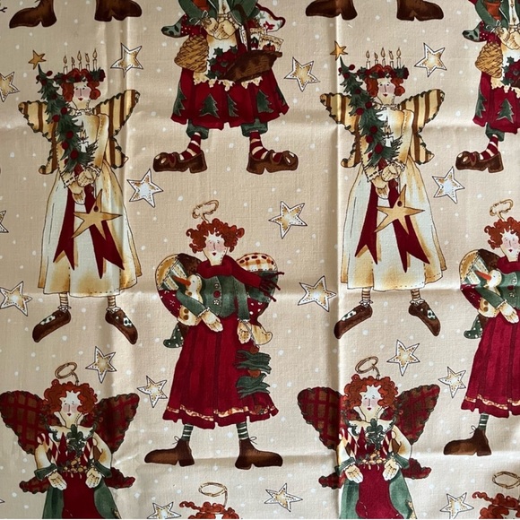 Other | Vintage Ragg Angels Fabric 3 Fat Quarters Nicole De Leon 1994 ...